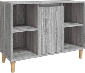 3dílný set koupelnového nábytku šedý sonoma kompozitní dřevo 3185619