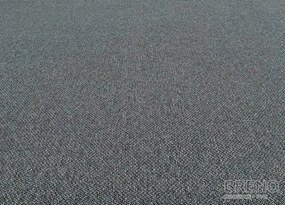 Breno Metrážový koberec BOSTON 77 tmavě šedý, šíře 400 cm, Šedá