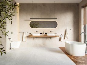 BISK Erga Skala, nástěnný toaletní WC kartáč, grafitový, ERG-08400