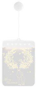 Vánoční okenní dekorace LED vitráže na baterie GOLDEN STAG