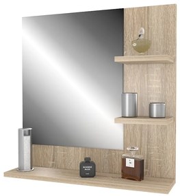 Nástěnné zrcadlo 60 cm Ariad - pravé dub sonoma