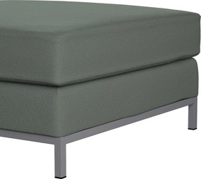 Potah na podnožku Kramfors barva zelená látka pletený vzor
