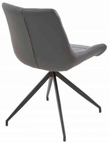 invicta interior Jídelní židle Divani retro světle šedá/černá - 2ks 40017