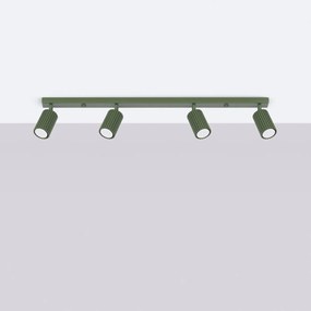 Sollux Lighting Stropní svítidlo KARBON 4L olivově zelené