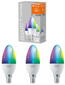 Ledvance | SADA 3x LED RGBW Stmívatelná žárovka SMART+ E14/5W/230V 2700K-6500K - Ledvance | P224719