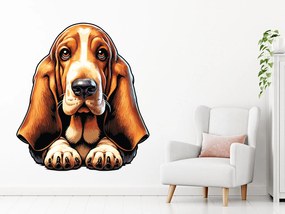 Nalepte.cz Pes Basset arch 67 x 75 cm