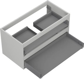 Mexen Box-A, závěsná skříňka 90 cm, 2 zásuvky, matná šedá, 91AX0-0900-470-2-62