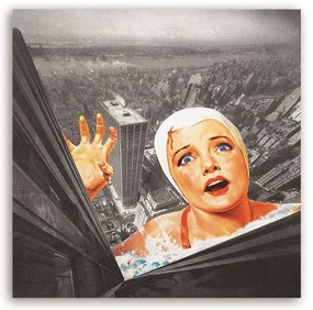 Gario Obraz na plátně Pád ženy z vrcholu budovy - Lili Chartrand Rozměry: 30 x 30 cm