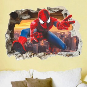 Živá Zeď Samolepka na zeď Spiderman pavoučí muž