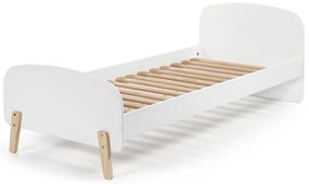 Bílá dětská postel Vipack Kiddy, 90 x 200 cm