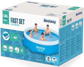 BESTWAY Fast Set Bazén 305 x 76 cm, kartušová filtrace 57270