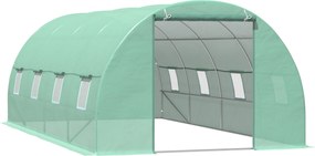 Fóliový skleník 595 x 300 x 200 cm | zelený
