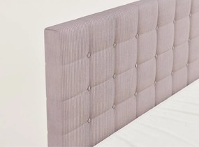 Fialová boxspring postel s úložným prostorem 200x200 cm Tasca – Maison de Rêve