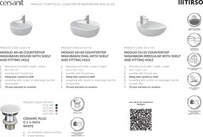 Cersanit Tirso, deska na koupelnovou skříňku 800x450x18 mm, zelená matná, S1015-027