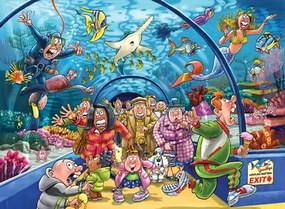 JUMBO Puzzle WASGIJ Original 43: Hrátky v akváriu! / 1000 dílků / od 1