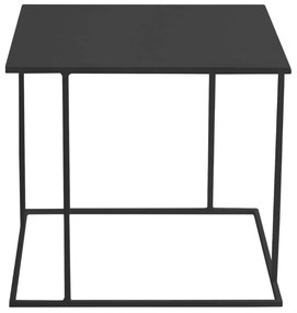 OnaDnes -20% Nordic Design Černý kovový konferenční stolek Valter 50 x 50 cm