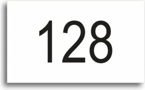 ACCEPT Číslo na dveře - typ 07 (50x30mm) - bílá tabulka - barevný tisk