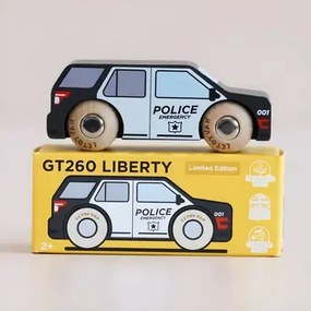 LE TOY VAN Dřevěné policejní autíčko Liberty / od 2 let / bílo-černá /