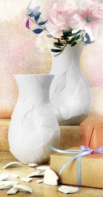 Váza Vase of Phases 21 cm bílá matná