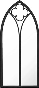 Zrcadlo černé 100 x 45 cm železo do interiéru 3093520