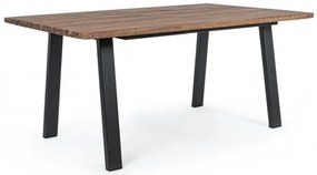 BIZZOTTO Zahradní jídelní stůl OSLO 160x90 cm s černými nohami 0806908