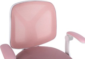 Dětská židle MAUI - síťovina, látka, plast, růžová / bílá