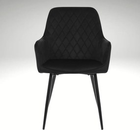 Vikio Jídelní set pro 6 osob 180x90 cm dub noha U černá židle s područkami VJS168-6C