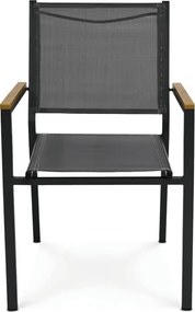 Zahradní židle šedá AZC-L1303 GREY - drobná chyba z výroby