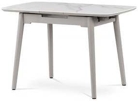 Jídelní stůl 110+30×75 cm Autronic HT-401M — Bílá