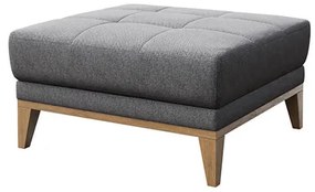 Otoman musso tufted tmavě šedý MUZZA