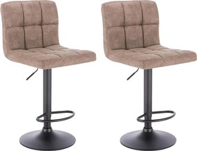Barová židle 2x Hawaj CL-3232-1 Taupe (šedohnědá)