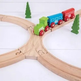 Bigjigs Rail Spojená symetrická výhybka 2 ks / od 3 let