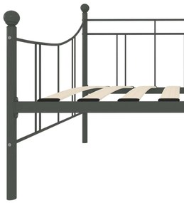 Petromila Rám denní postele šedý kov 90 x 200 cm