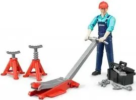 Bruder 62100 Figurka muž mechanik s heverem a příslušenstvím / výška 1
