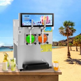 8 l Double Bowl Komerční Slushy Stroj Margarita Smoothie Mražený nápoj