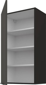 Kuchyňská linka ARIA pe | 390 cm | VYSOKÁ | UNI dvířka | černá/šedá grafit