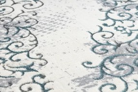 Dywany Łuszczów Kusový koberec Core W7161 Vintage rosette blue/cream and grey ROZMĚR: 180x270
