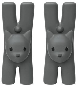 Klipy s magnetem Lampo Anthracite - set 2 ks Alessi