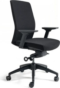 Office Pro Kancelářská ergonomická židle BESTUHL J2 BP — více barev, bez podhlavníku Černá 201