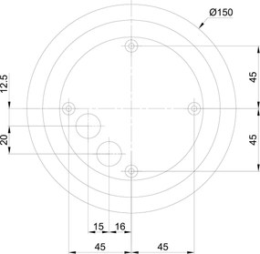 OS STY58024 STYX 2 stropní/nástěnné skleněné svítidlo černá / bílá IP65 25W E27 - OSMONT