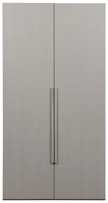 Šedá modulární skříň v dekoru ořechu 110x210x58 cm Rens – WOOOD