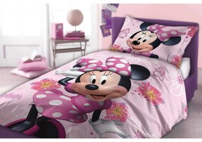 Faro DĚTSKÉ BAVLNĚNÉ POVLEČENÍ MINNIE MOUSE 140X200 CM, 1KS 70X90 CM VZOROVANÉ