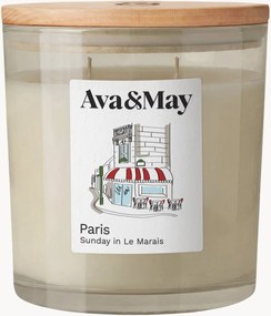 Velká vonná svíčka Paris (bergamot, jasmín a růže)
