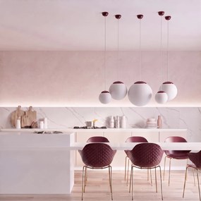 Sollux Lighting Závěsné svítidlo UGO 20 bordó