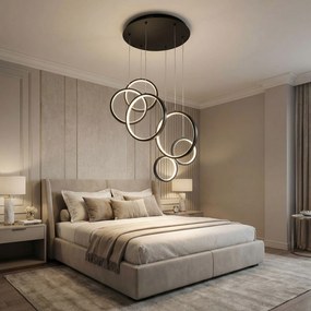 Toolight Rea, ZÁVĚSNÁ STROPNÍ LAMPA APP1921-CP BLACK, OSW-66064