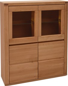 XXXLutz VYSOKÁ KOMODA, jádrový buk, jádrový buk, 118,4/139,6/37,7 cm Voleo - Vysoké komody - 002412010837