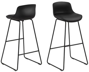 Designová barová židle Alphonse černá