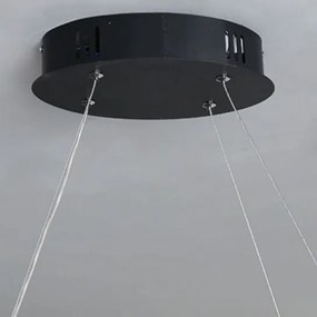 Toolight - LED závěsná lampa APP823-CP + dálkové ovládání, černá, OSW-06661