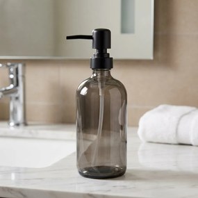 Arte Regal Dávkovač na jar/mýdlo/šampón/kondicionér - 0,5l, černé sklo