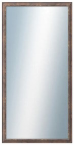 DANTIK - Zarámované zrcadlo - rozměr s rámem cca 50x100 cm z lišty TRITON měď antik (2141)